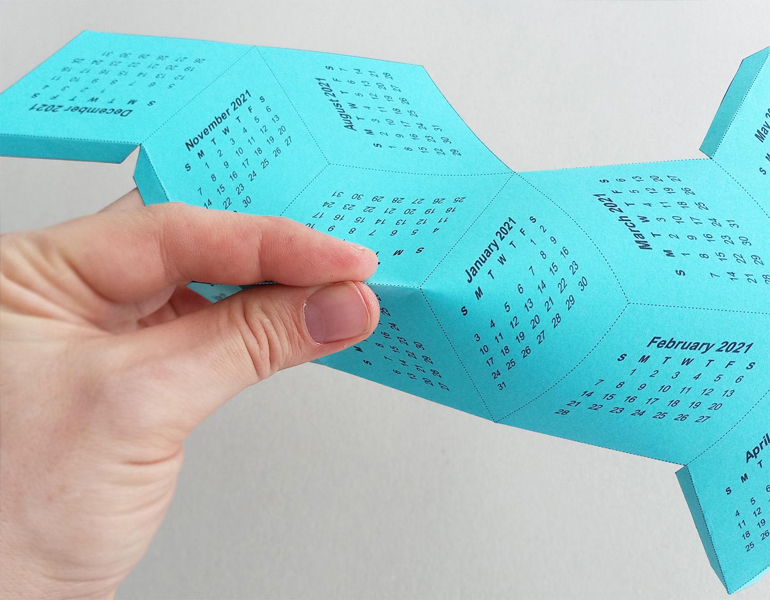 Choose Your 3D Calendar for 2021 : 4 Steps (with Pictures) - Instructables