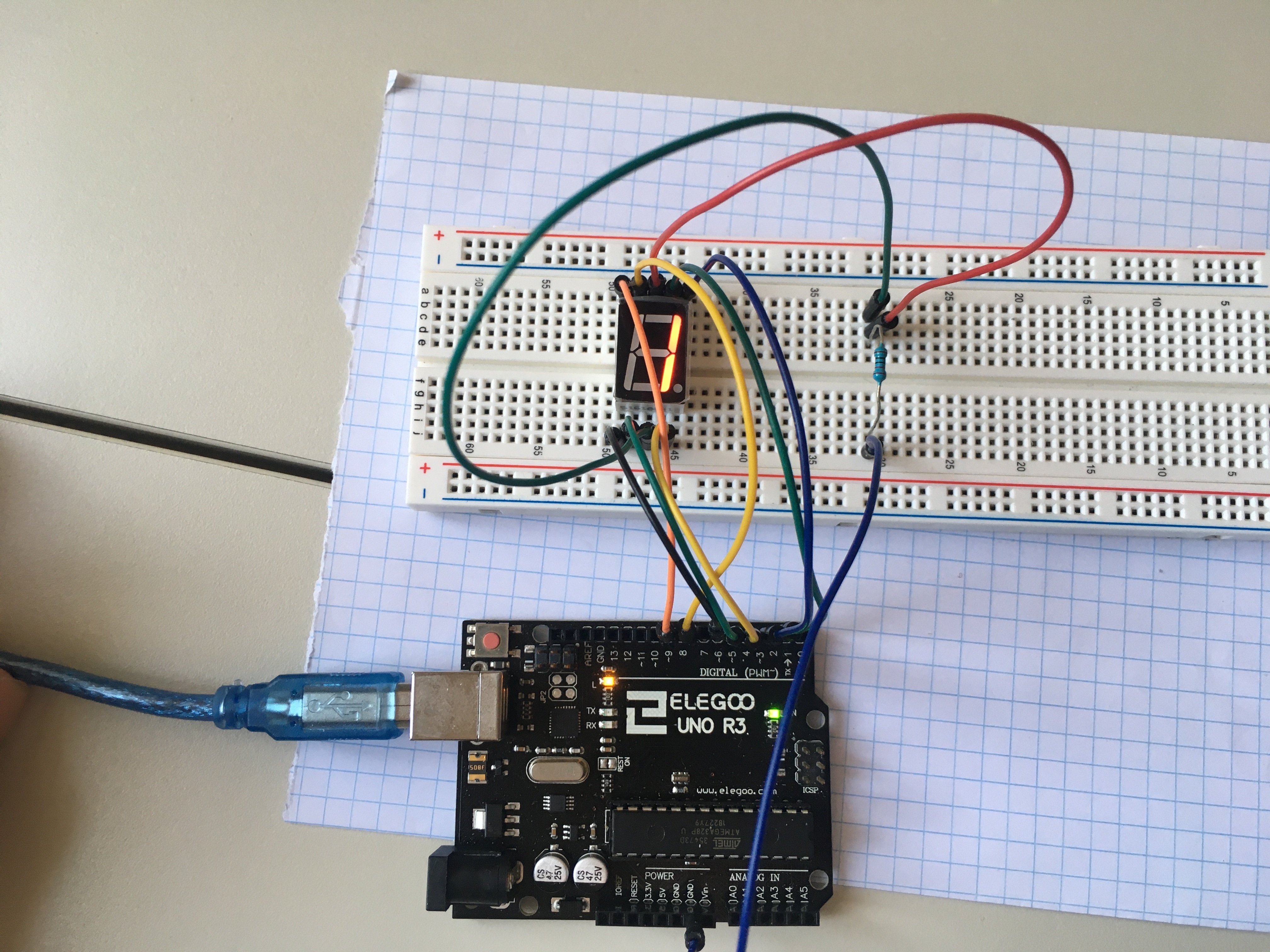 7 Segment Display on Arduino - Instructables