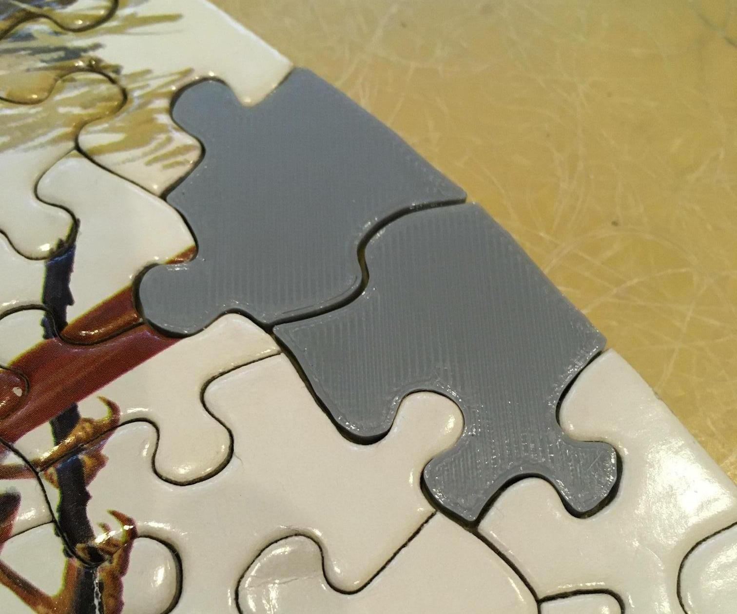 Replace Missing Jigsaw Puzzle Pieces With 3D Printer : 6 Steps (with ...