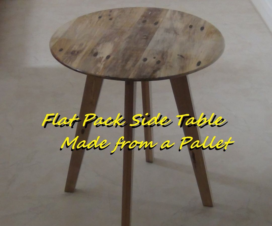 Flat Pack Circular Side Table : 5 Steps (with Pictures) - Instructables