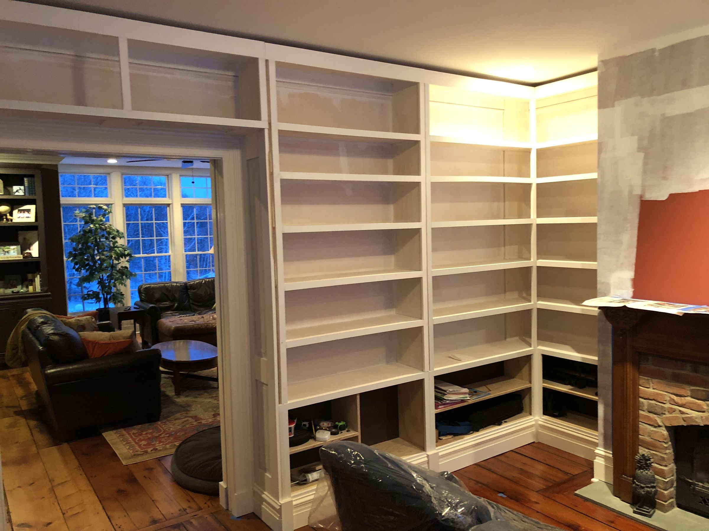 Home Library Bookcases and Cabinets Room Renovation : 16 Steps (with ...