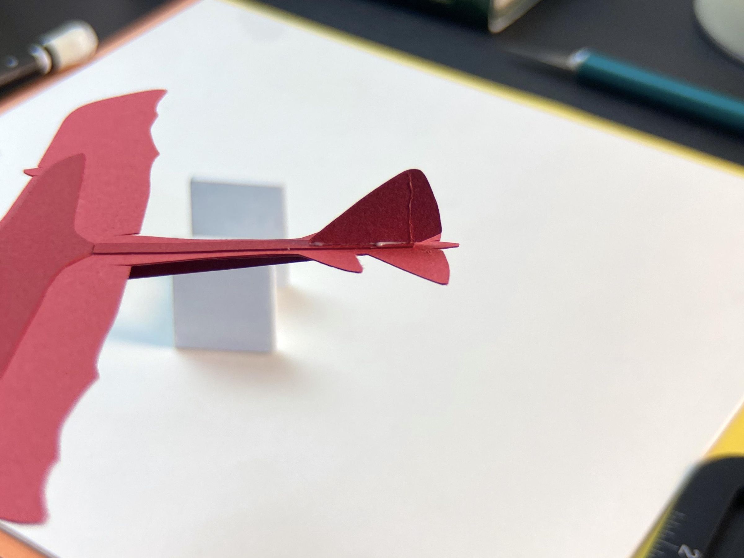 Red Dragon Card Stock Micro Glider : 7 Steps (with Pictures ...