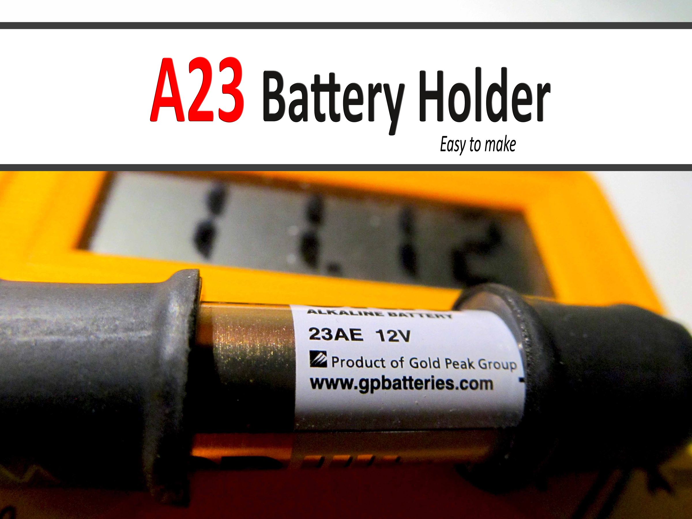 How to Make A23 (23AE) Battery Holder for Your Tiny Projects : 5 Steps ...