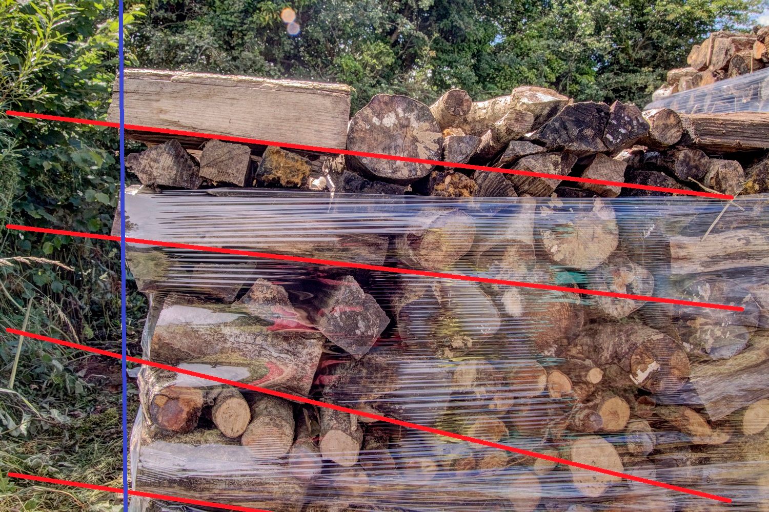 How to Stack and Ventilate Firewood With Pallet Wrap : 18 Steps (with ...