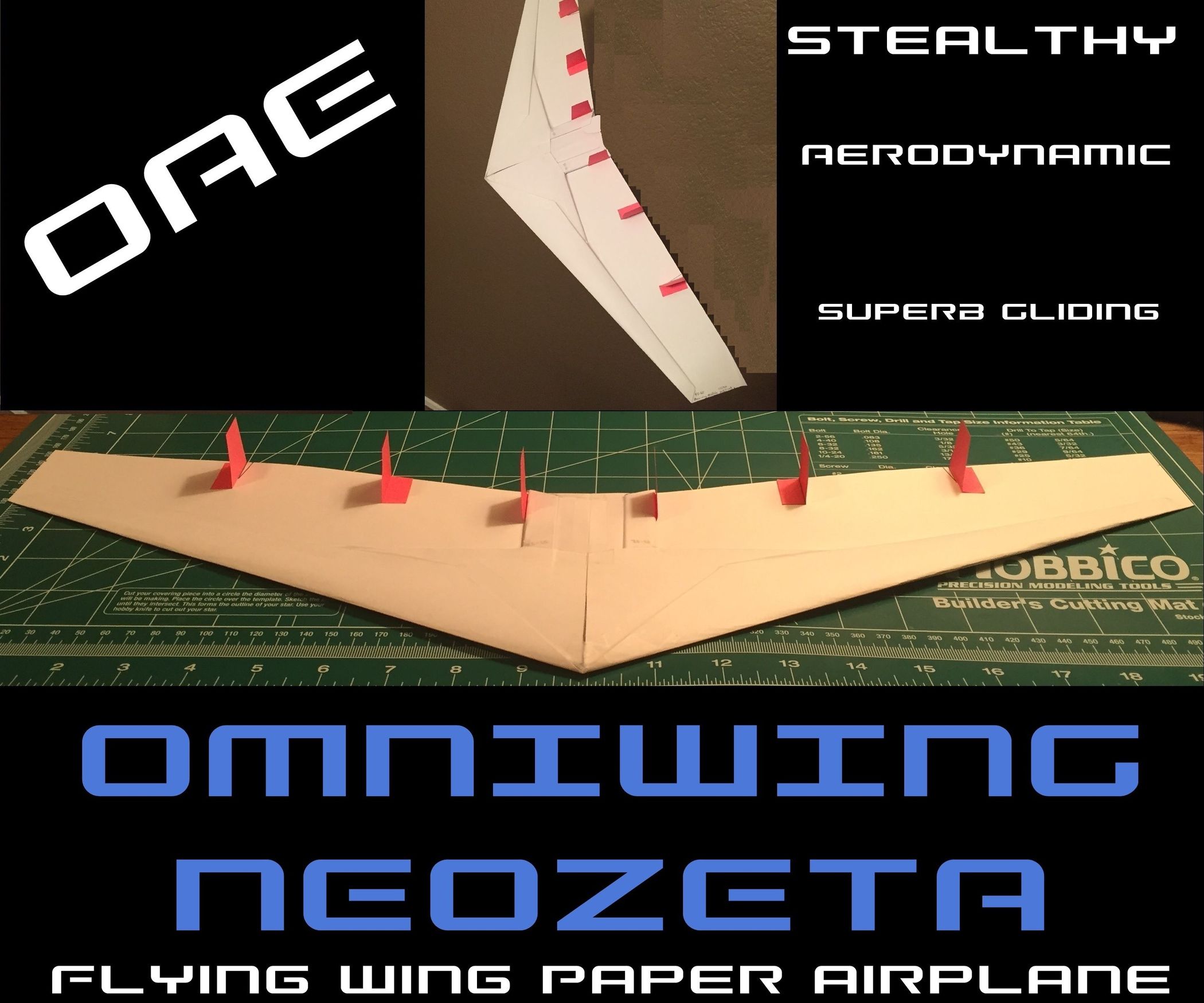 How to Make the Omniwing NeoZeta Paper Airplane : 17 Steps - Instructables