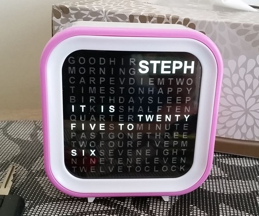 Personalised Word Clock With Animated Time Transitions : 7 Steps (with ...