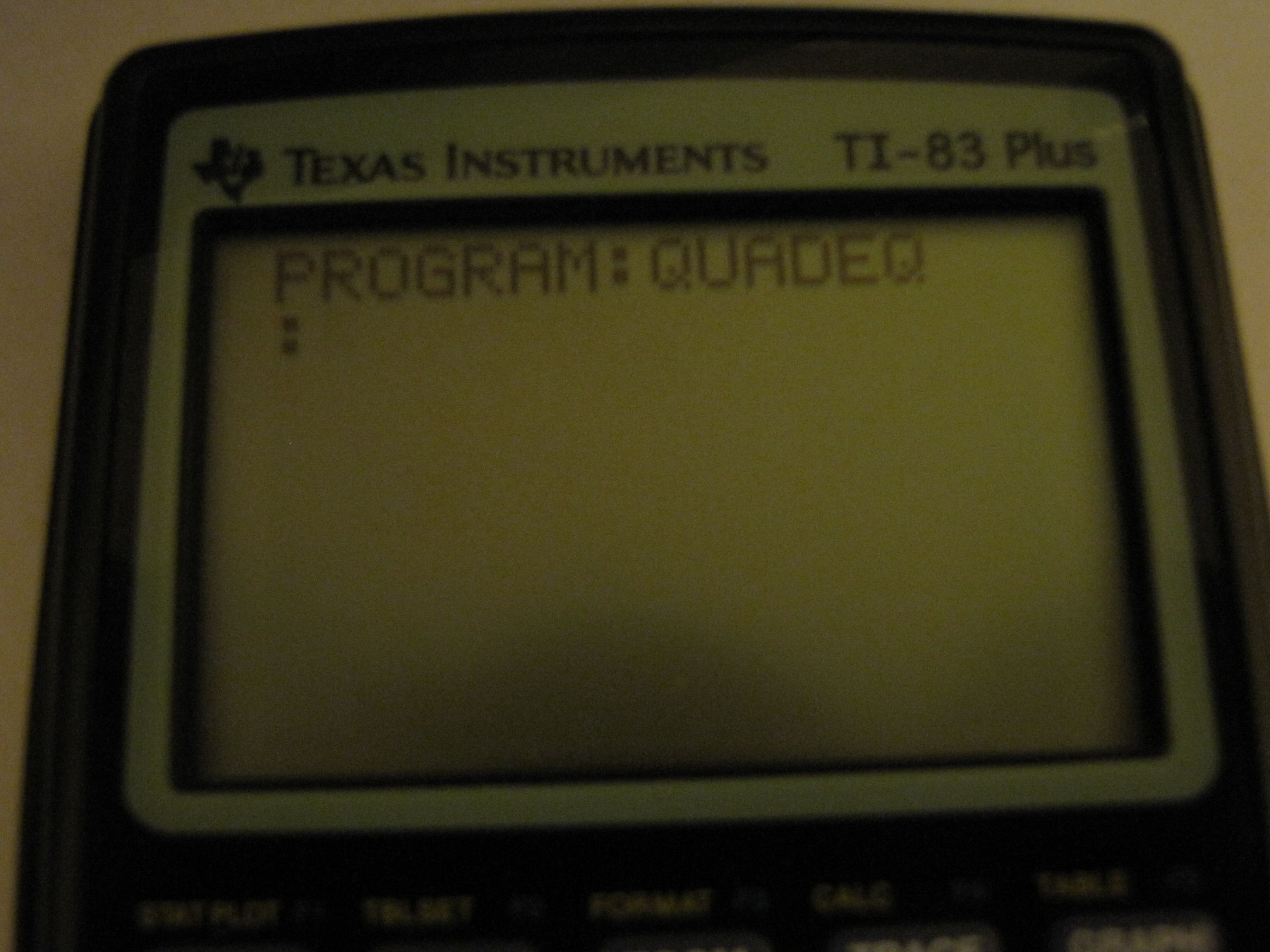 Quadratic Formula for the TI-83 and 84 : 4 Steps - Instructables