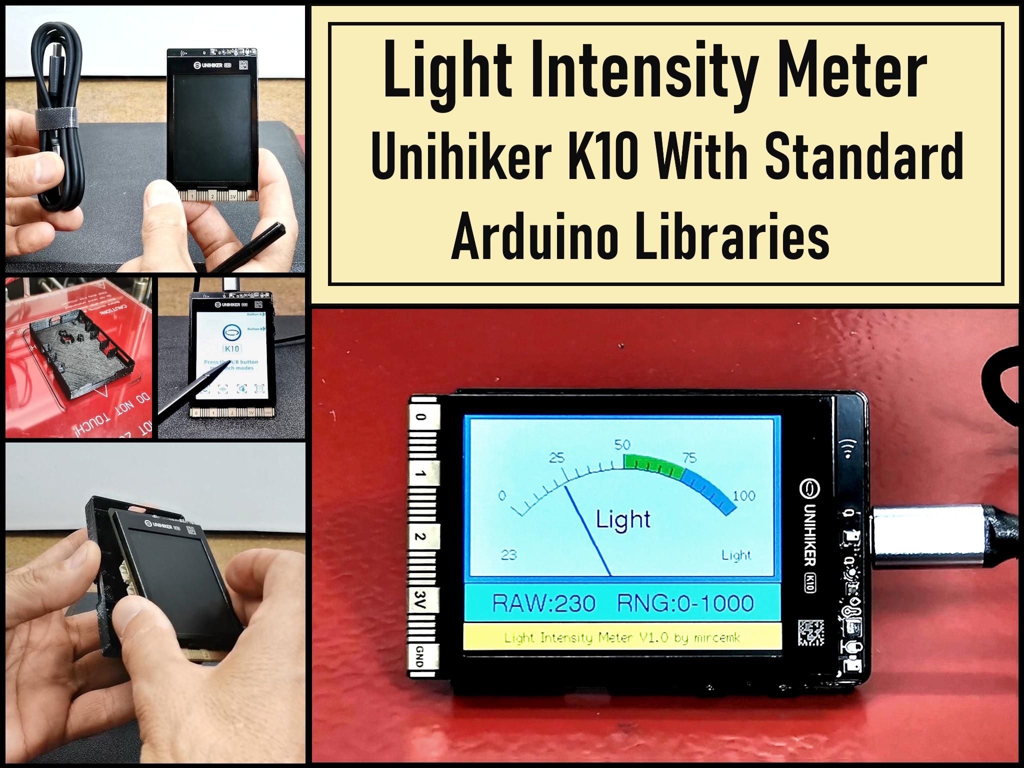 Light Meter Project - Making Dfrobot Unihiker K10 Work With Standard ...