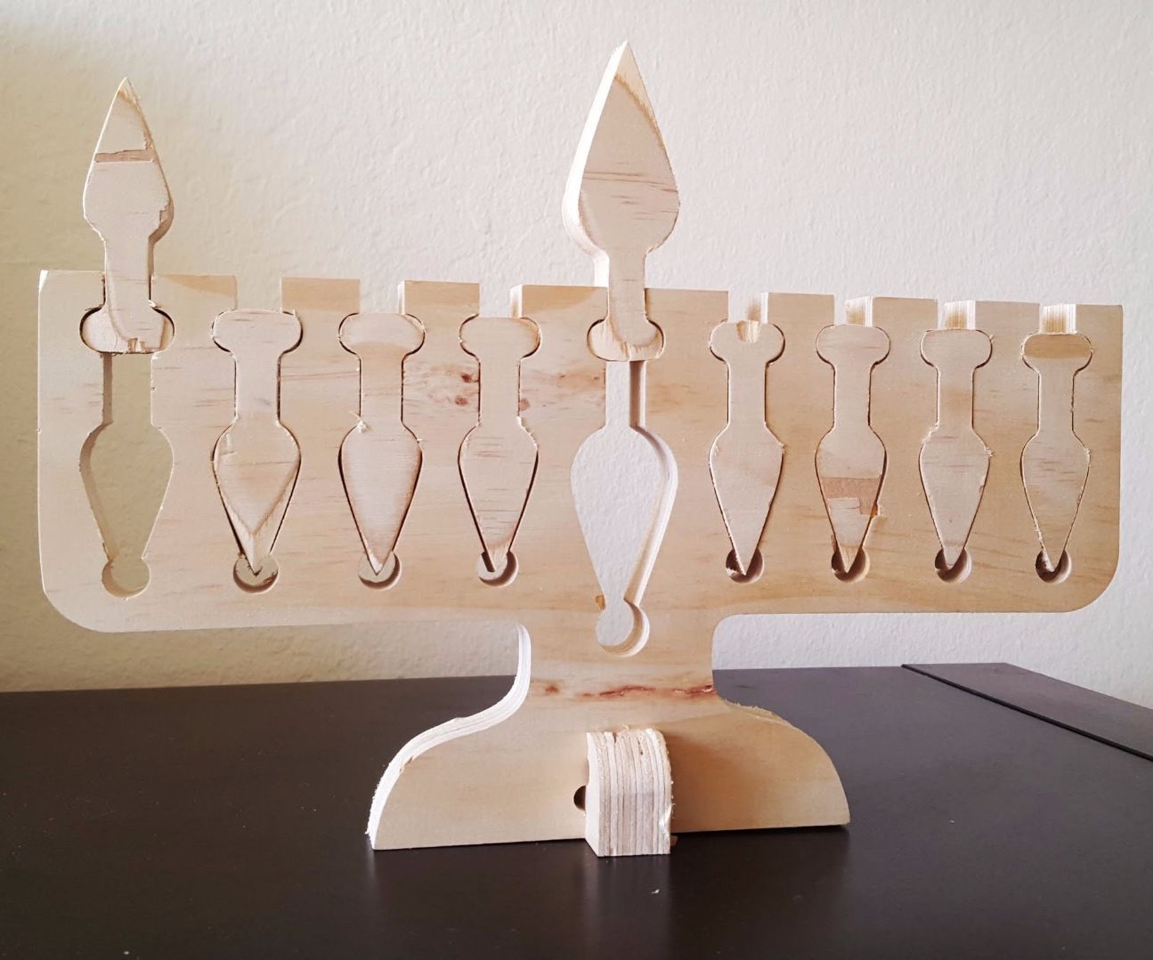 CNC Candle-Less Menorah - Instructables