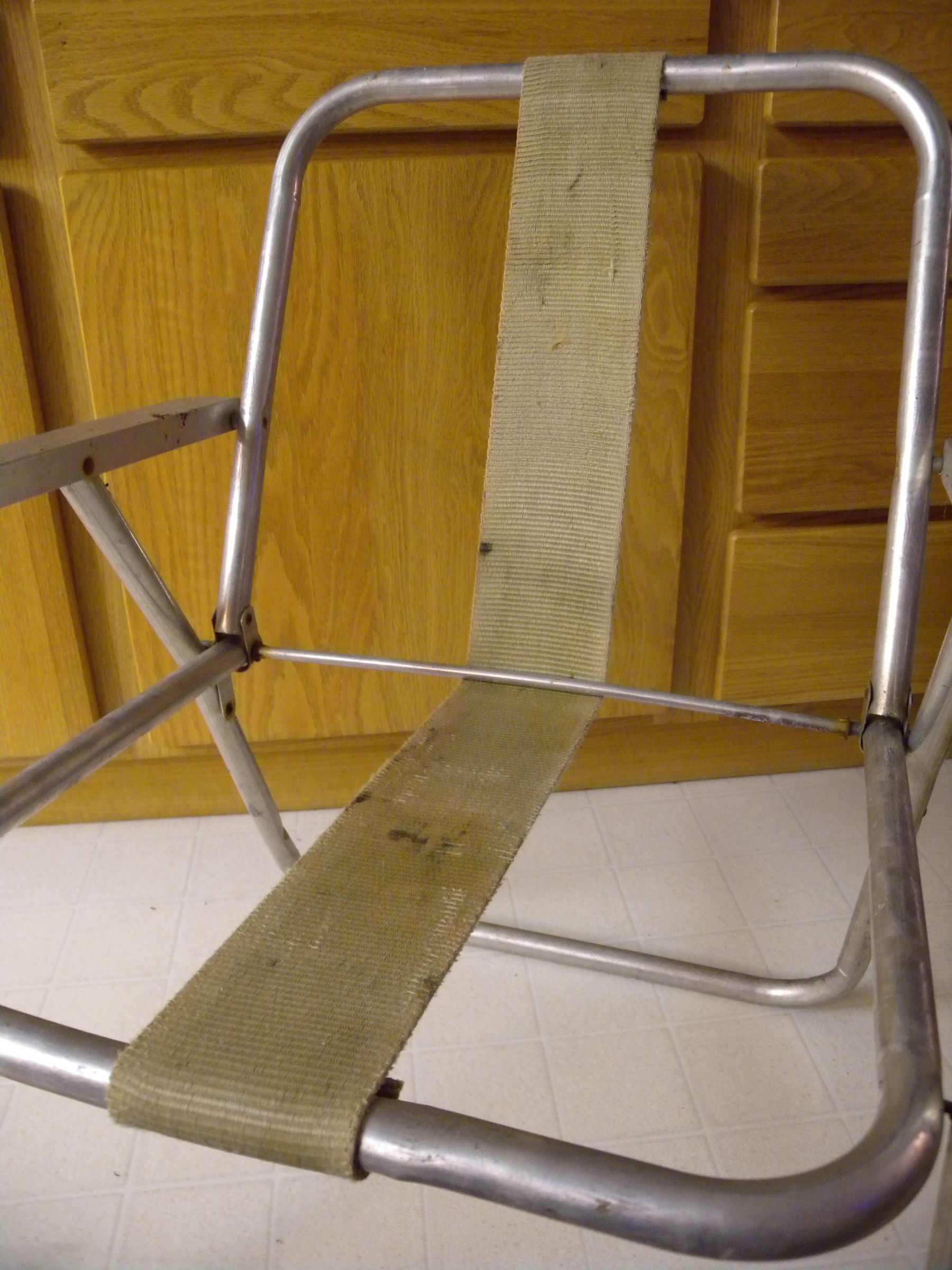 Refurbished Folding Lawn Chair With Repurposed Materials : 10 Steps ...