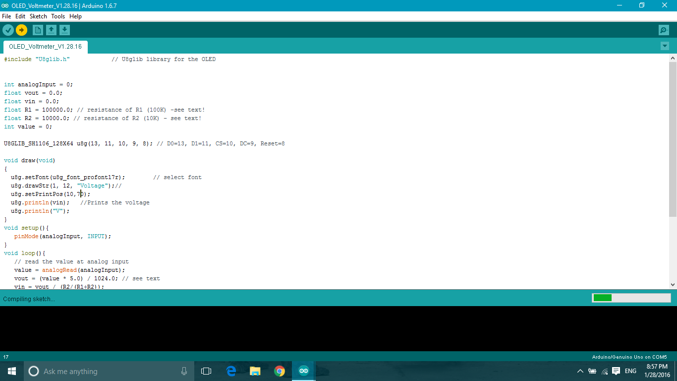 DIY: a 5 Minutes Arduino Voltmeter With an OLED Display : 4 Steps (with ...