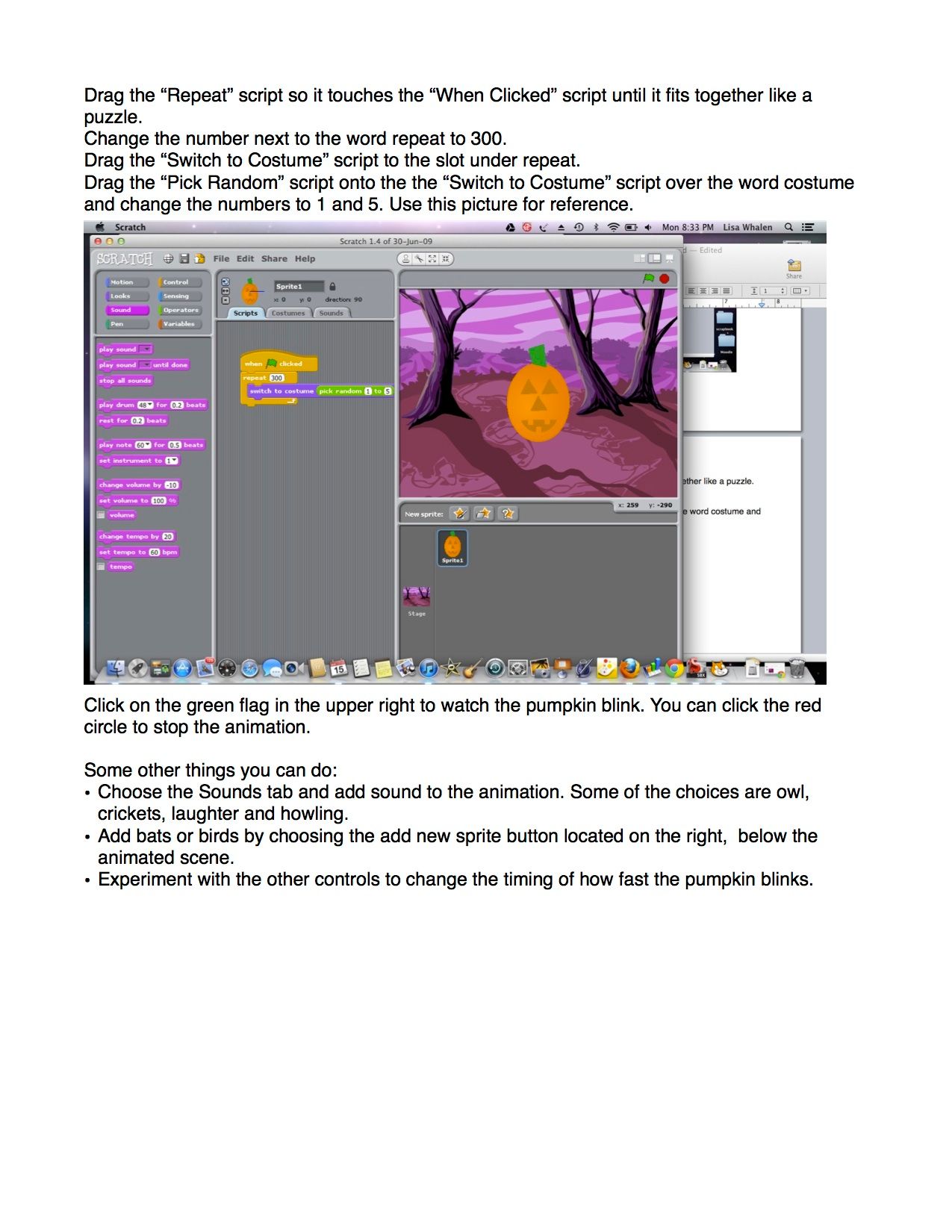 Pumpkin Tutorial for the Scratch Programming Language - Steps 1 and 2 : ...