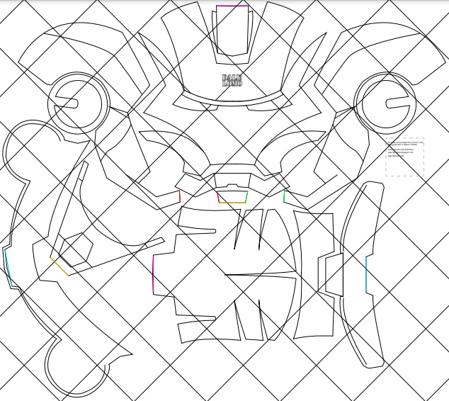 Iron Man Face Mask Template