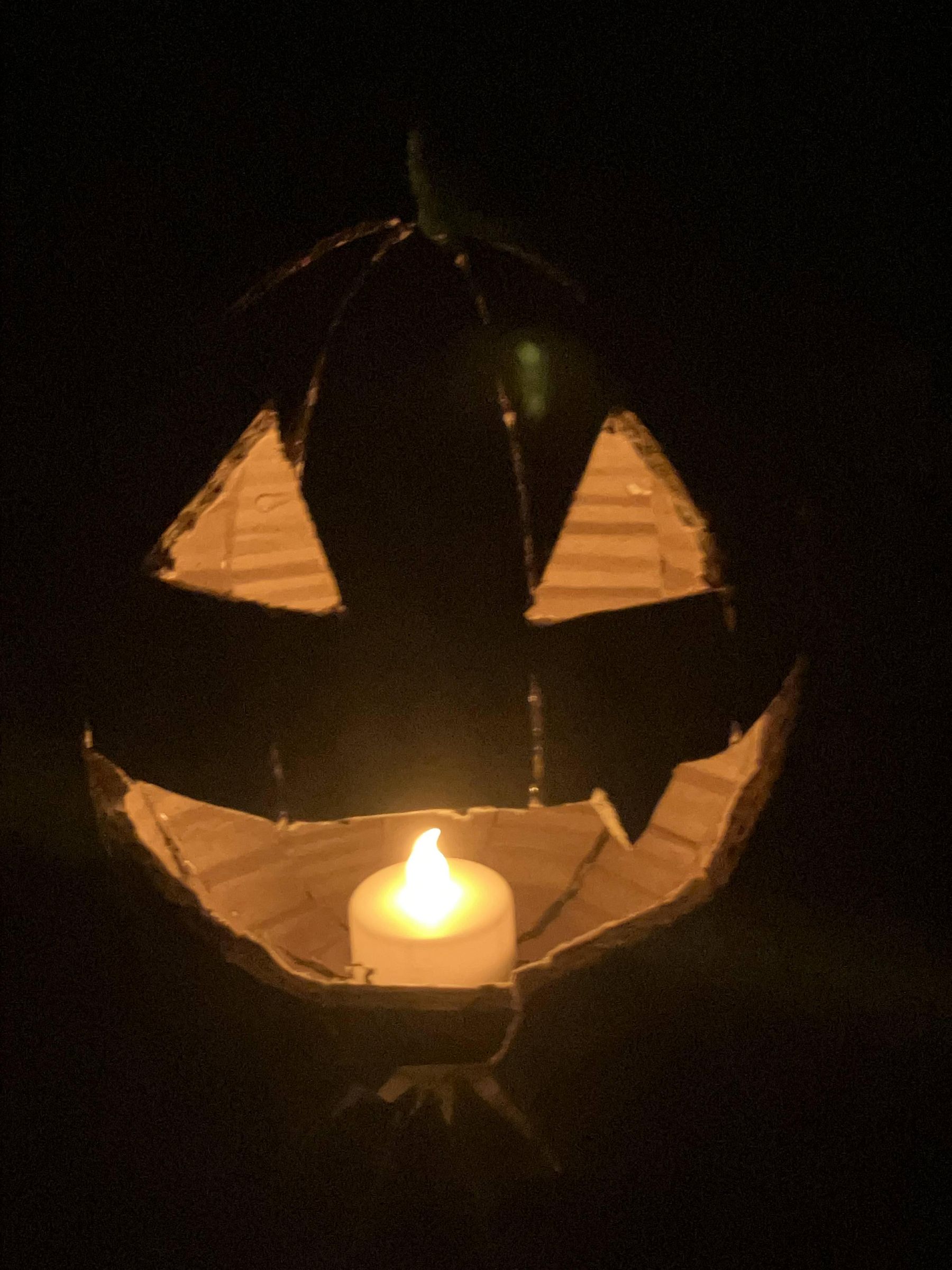 Cardboard Sphere Jack-o-lantern : 6 Steps (with Pictures) - Instructables