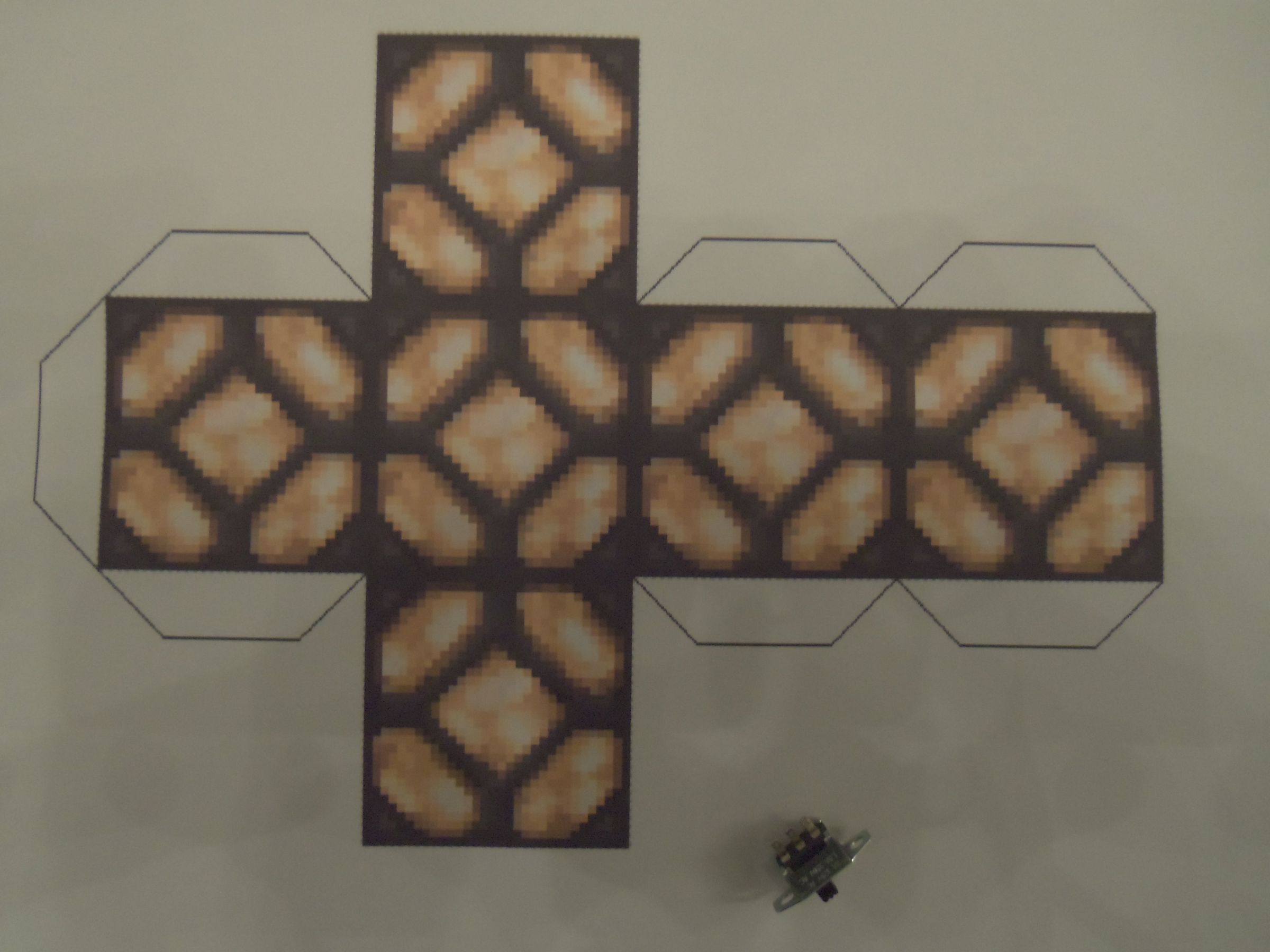 Minecraft Papercraft Redstone Torch