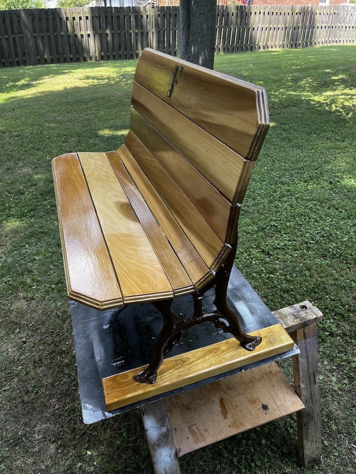 Vintage School Desk Restoration Conversion to Bench (Decades to Make ...