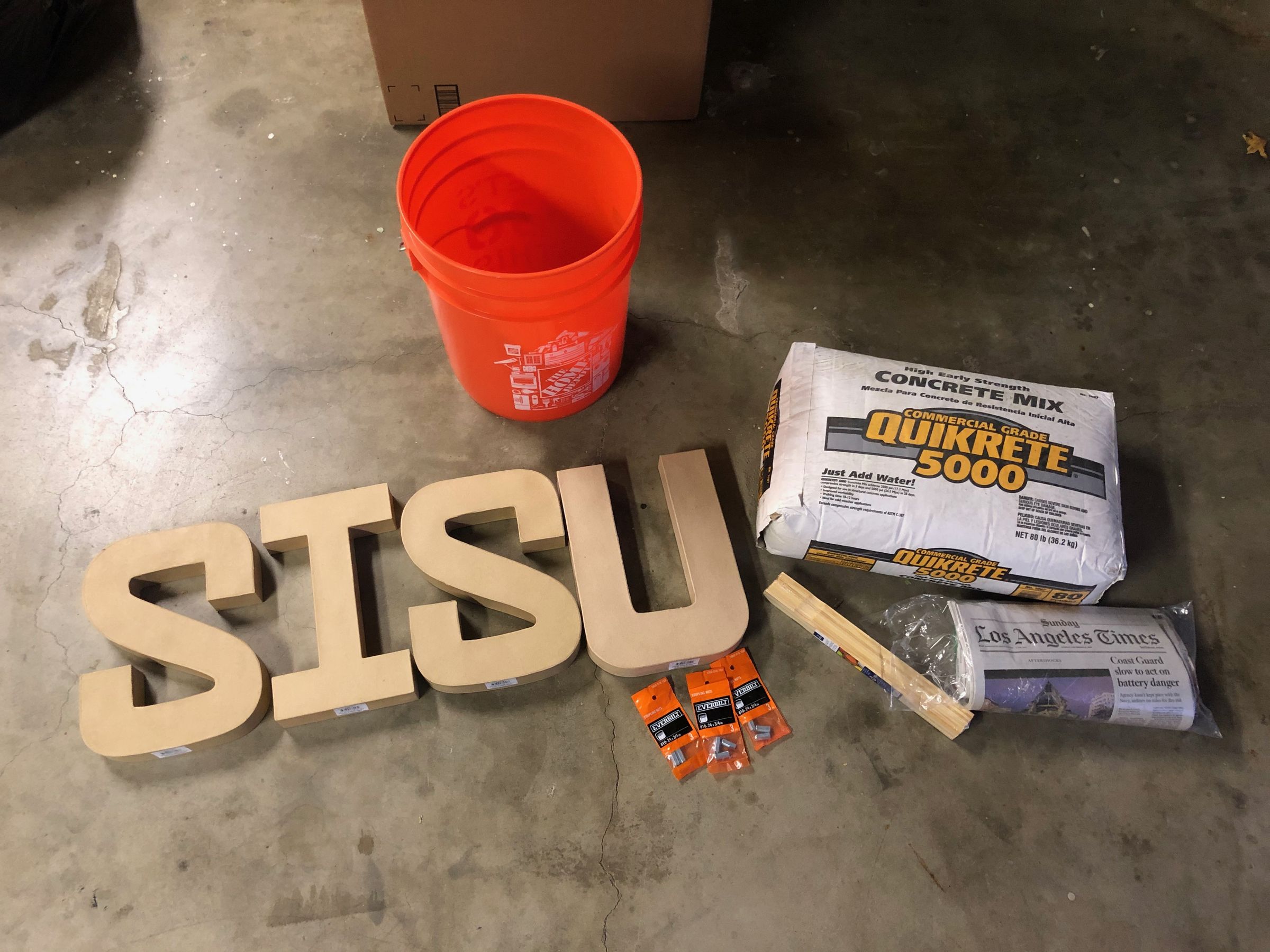 Concrete Letters : 4 Steps (with Pictures) - Instructables