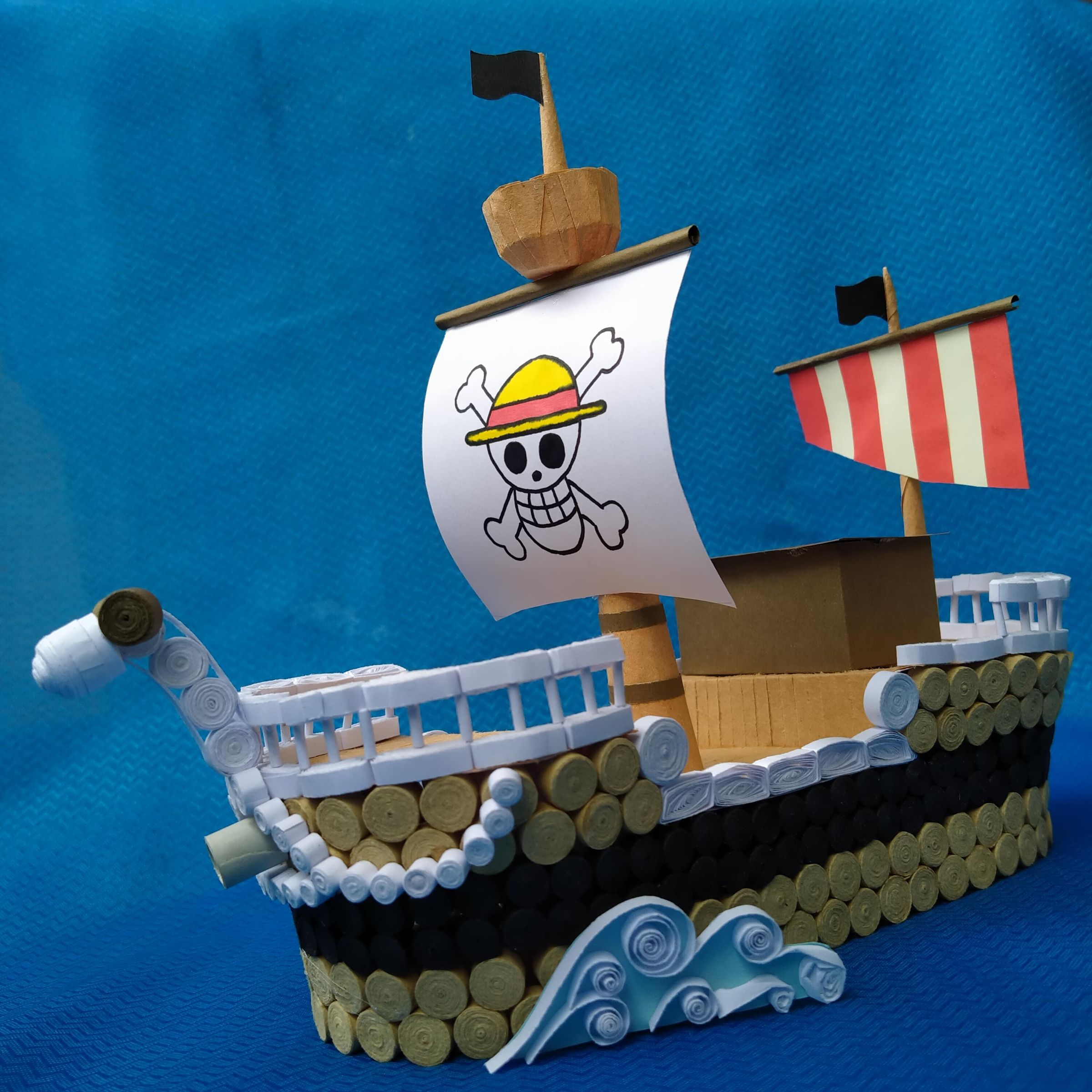 Paper Quilled Ship (inspired by One Piece) : 7 Steps (with Pictures ...
