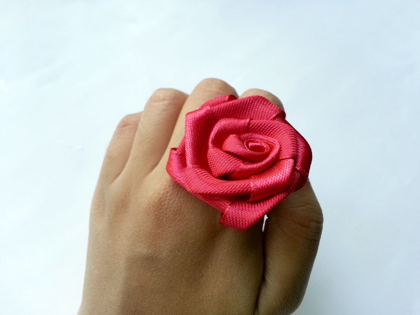 DIY Satin Rose Ring : 4 Steps (with Pictures) - Instructables
