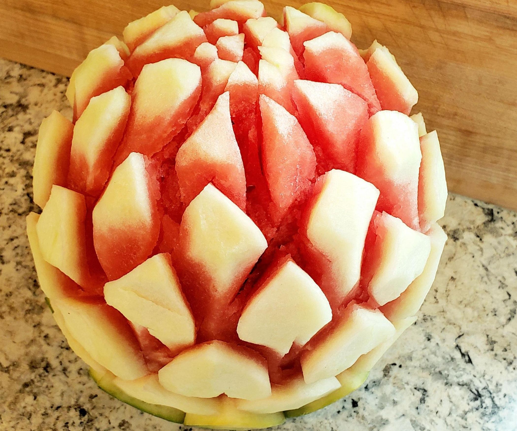Watermelon Lotus Flower Carving! : 17 Steps (with Pictures) - Instructables