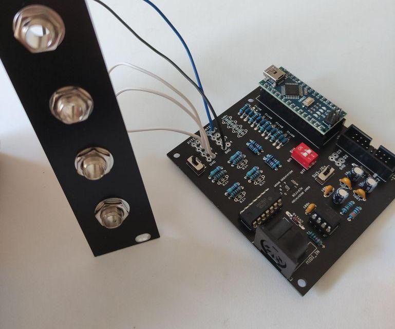 MIDI4CV - Arduino MIDI to 4xCV Interface for VCO Pitch Control : 5 ...