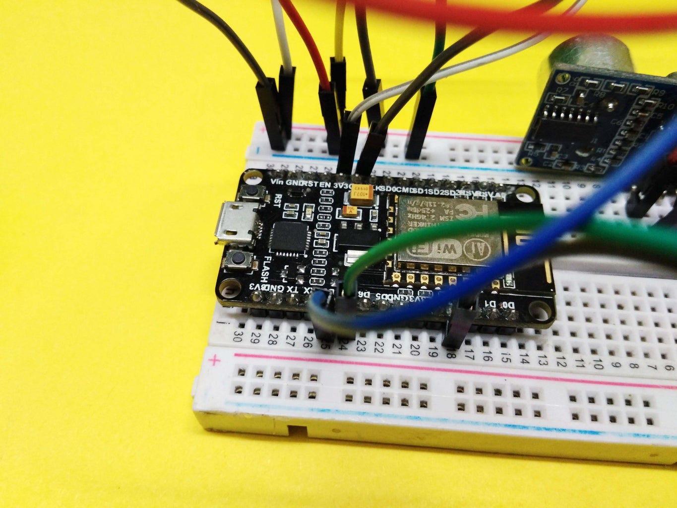 Ultrasonic Sensor Controlled Servo In Nodemcu 5 Steps Instructables