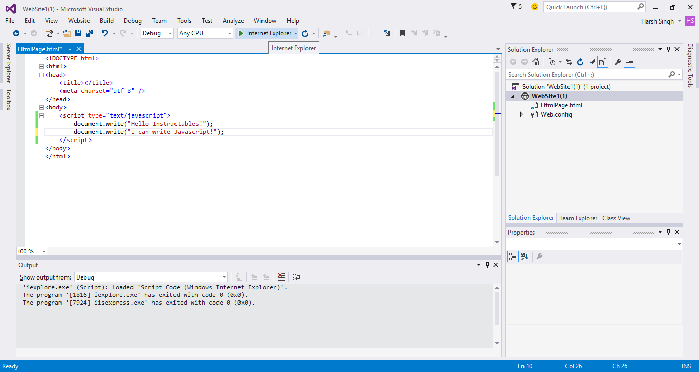 Simple Javascript Coding in HTML : 6 Steps - Instructables