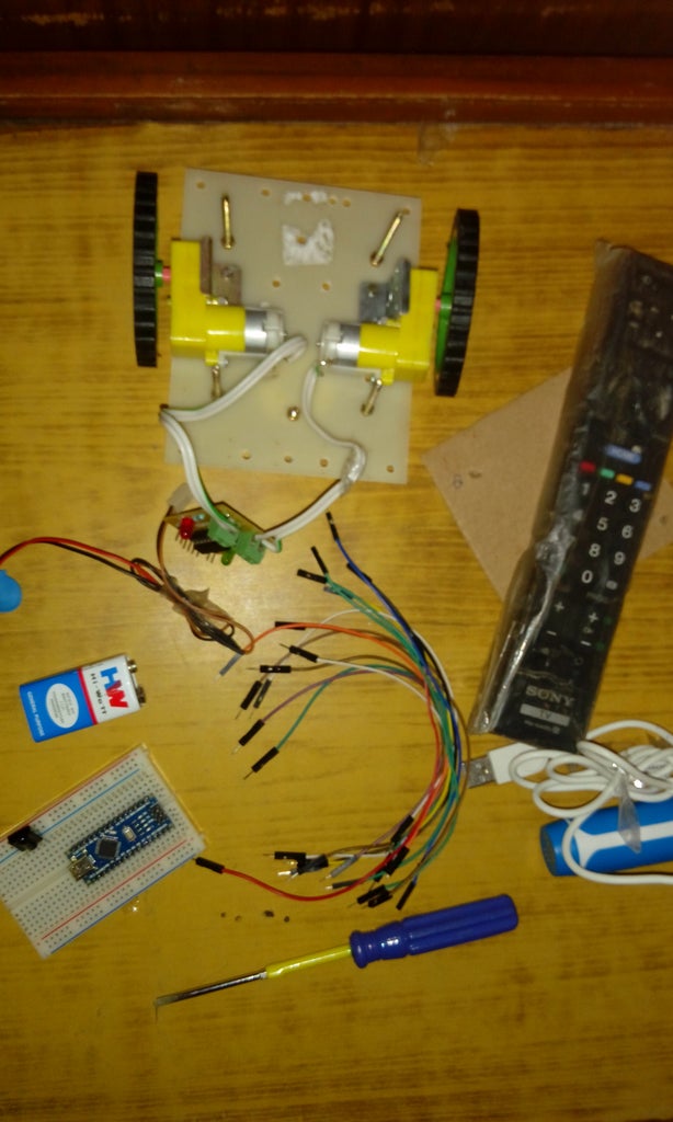 Remote Controlled Robot Using Arduino 6 Steps Instructables