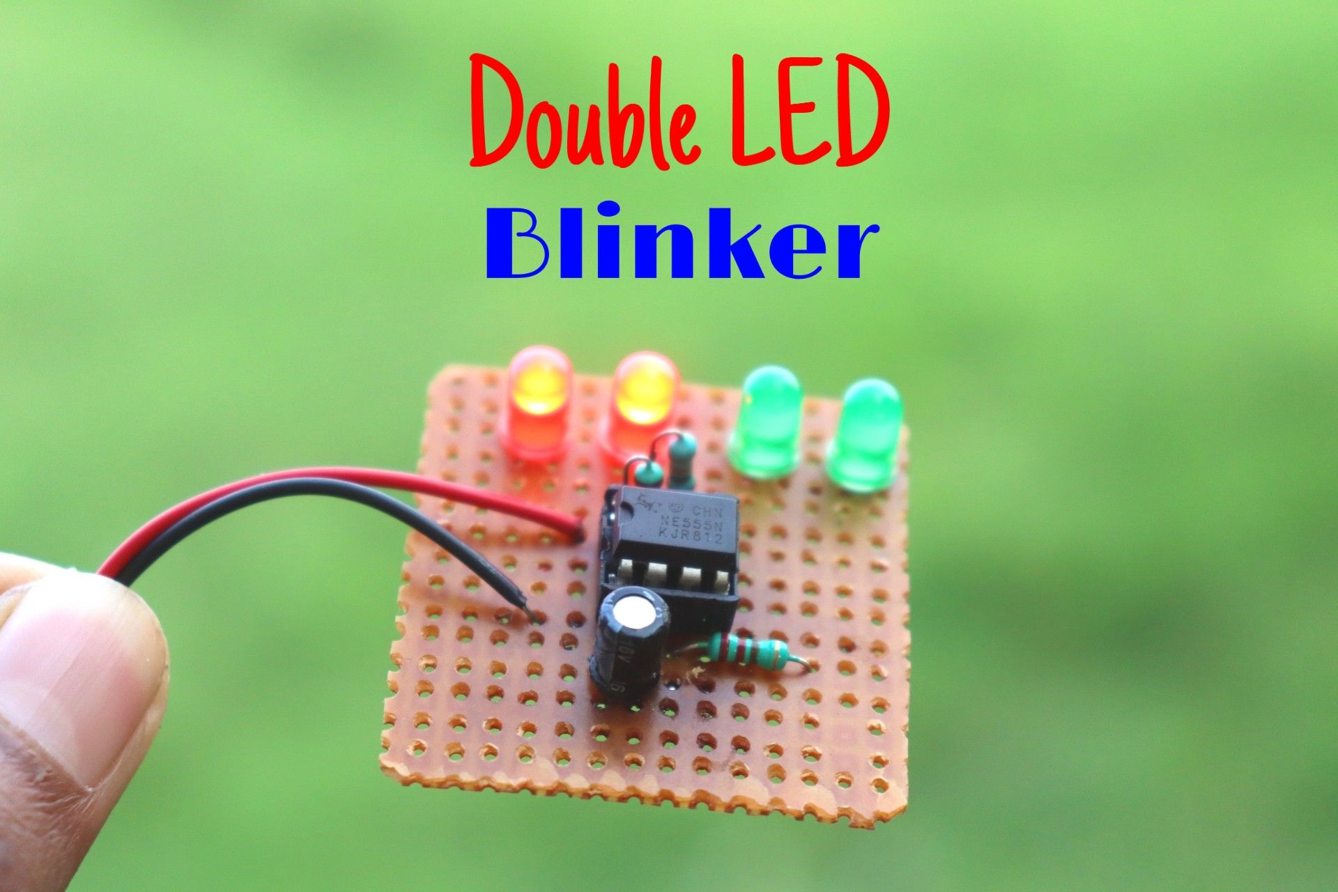 How to Make Double LED Blinker Circuit on PCB : 11 Steps - Instructables