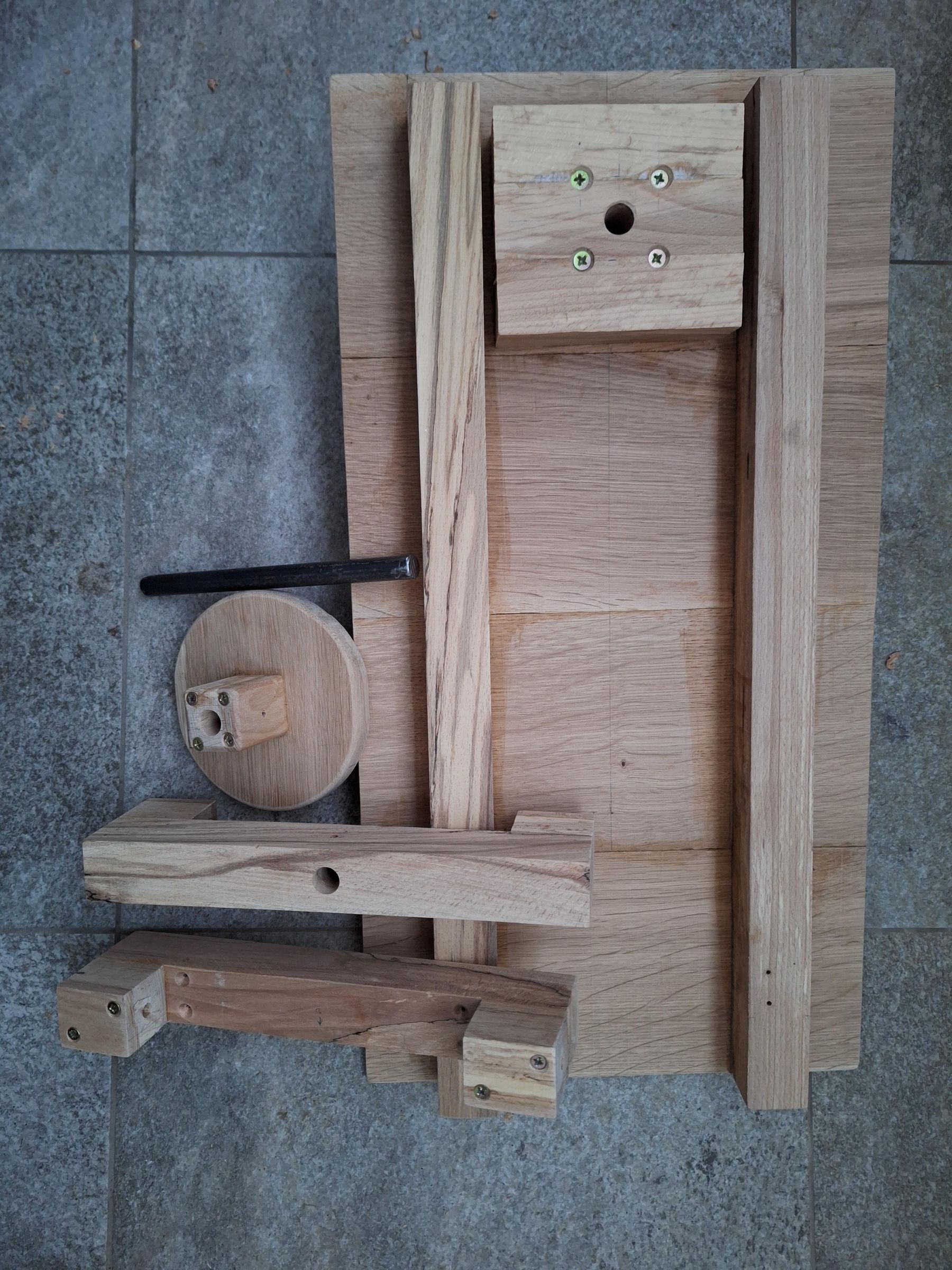 Oak/Beech Wooden Pulling Car for 2 Kids With Steering : 8 Steps (with ...