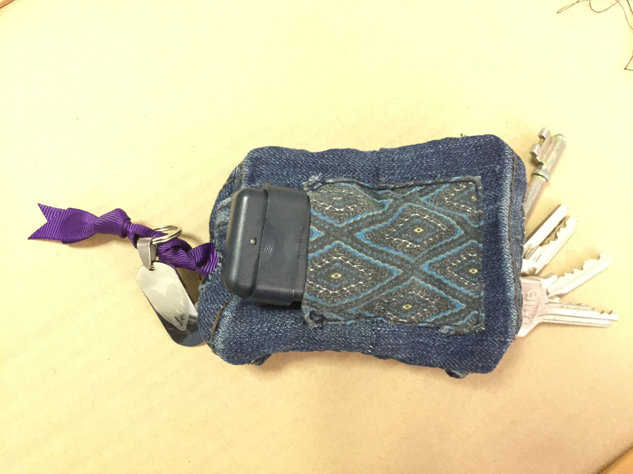 Cloth Key Holder From Recycled Cloth : 4 Steps (with Pictures ...