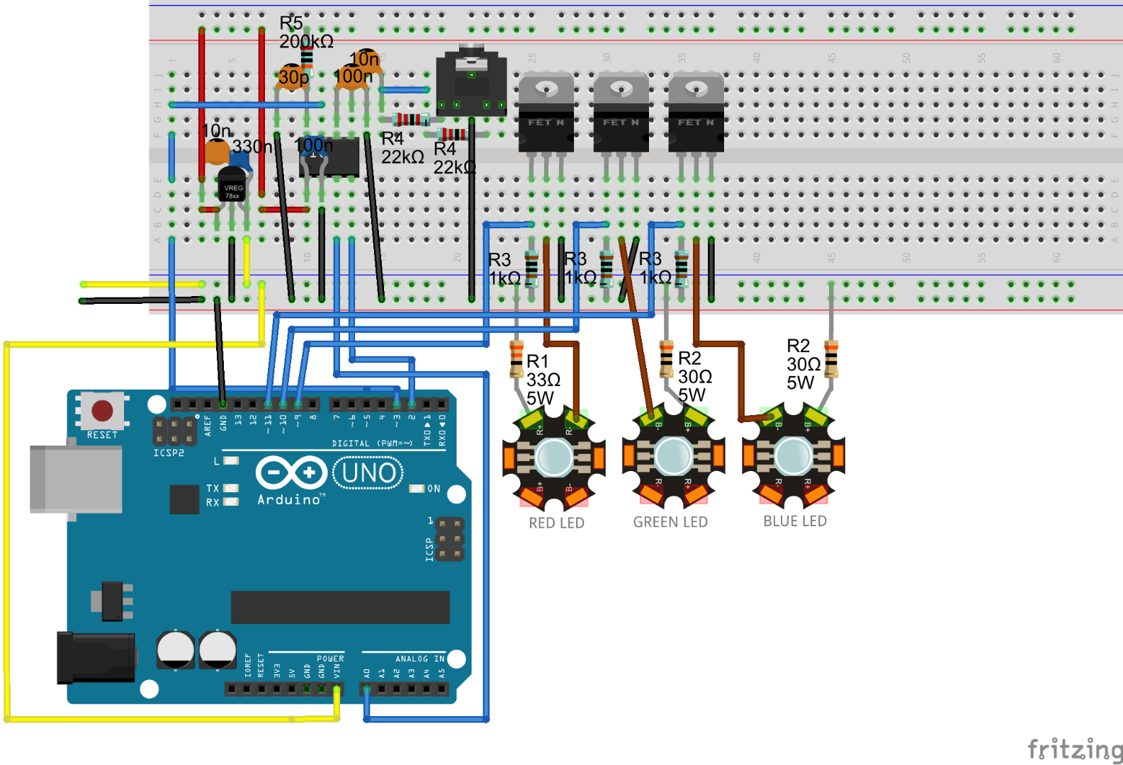 DIY Arduino LED Color Organ 2.0 : 5 Steps - Instructables