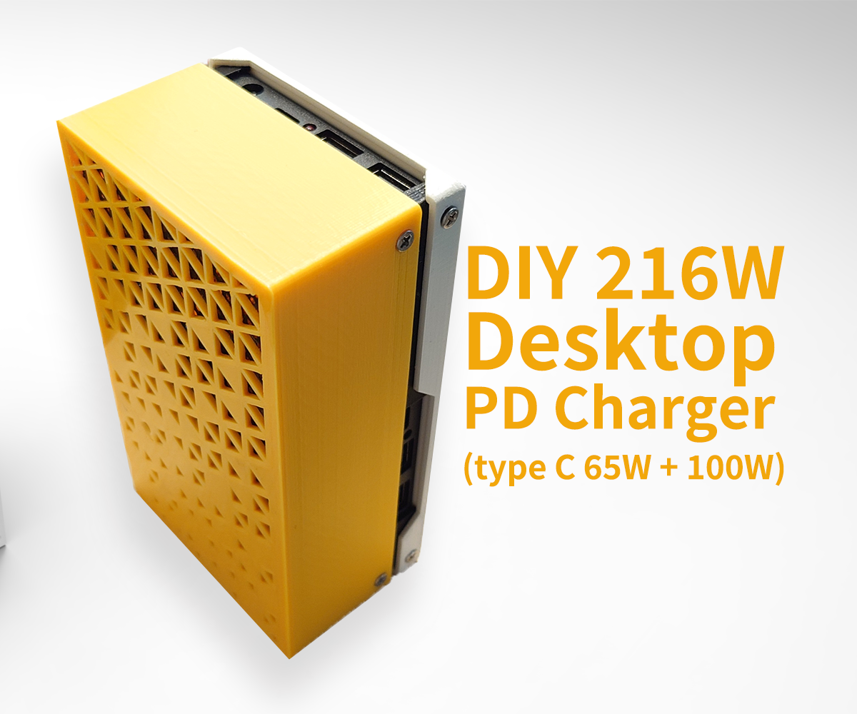 DIY 216W Desktop USB Type-C PD Charger at 65W + 100W : 3 Steps - Instructables
