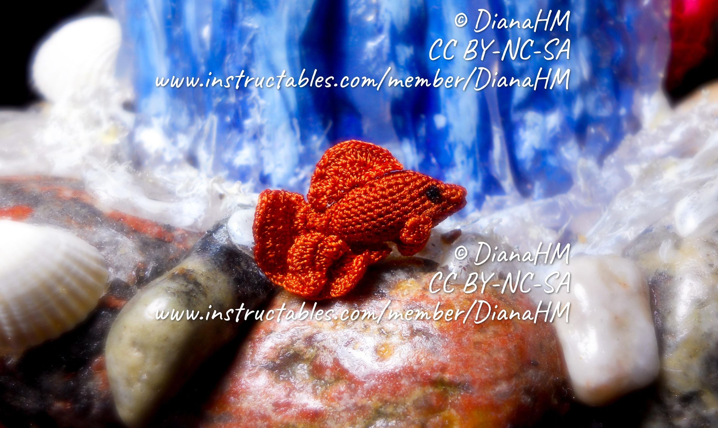 HOW TO MAKE a VERY THIN HOOK AND CROCHET a TINY BETTA FISH : 10 Steps ...