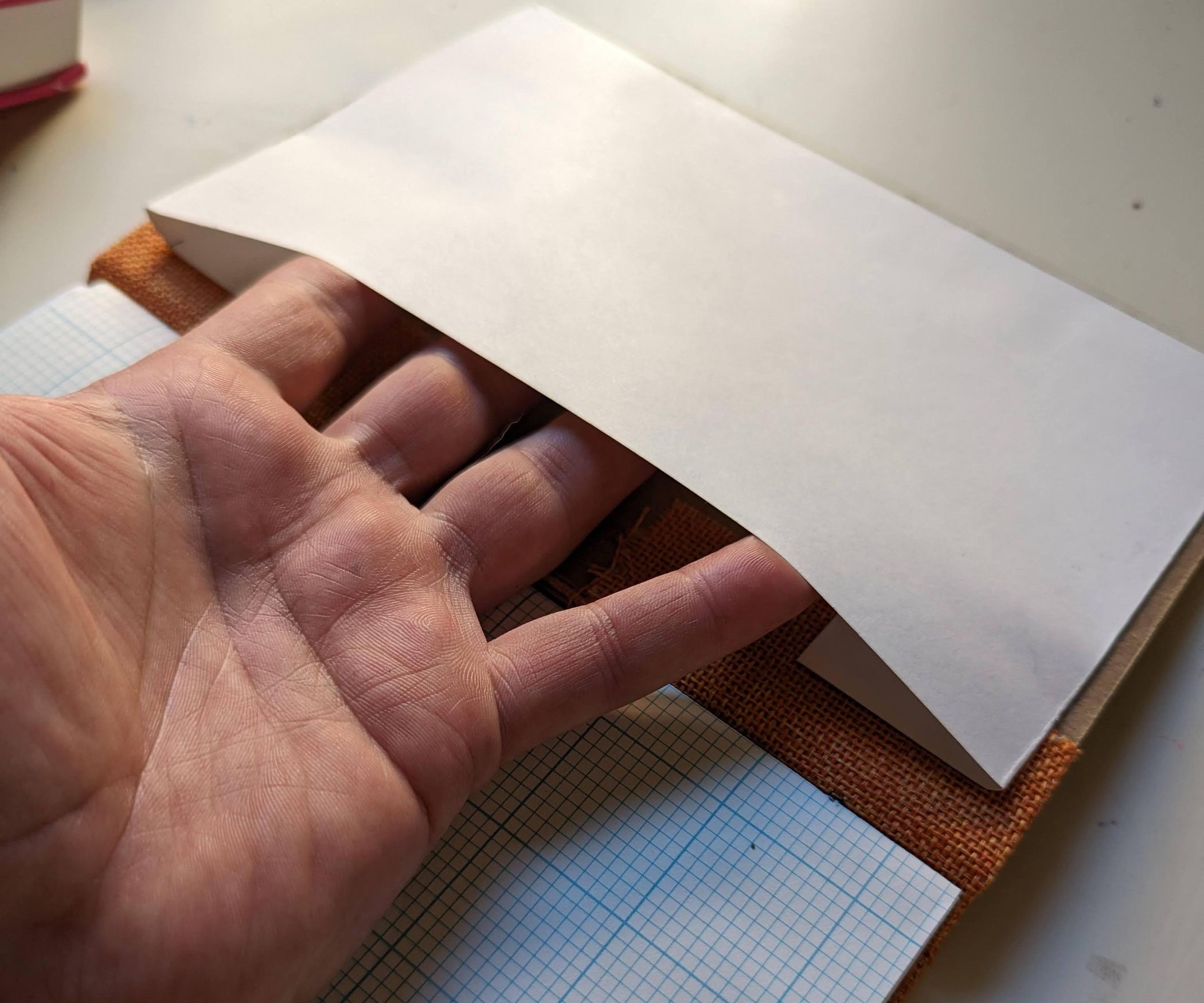 Simple Pocket for a Journal, Sketchbook, Etc. : 6 Steps (with Pictures ...