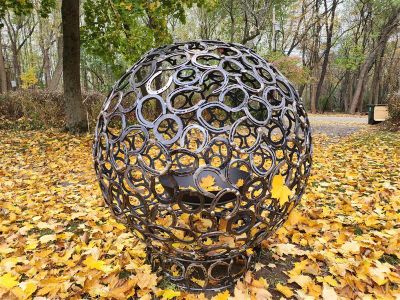A Better Way to Make a Steel Sphere for Firepits or Decoration : 4 ...