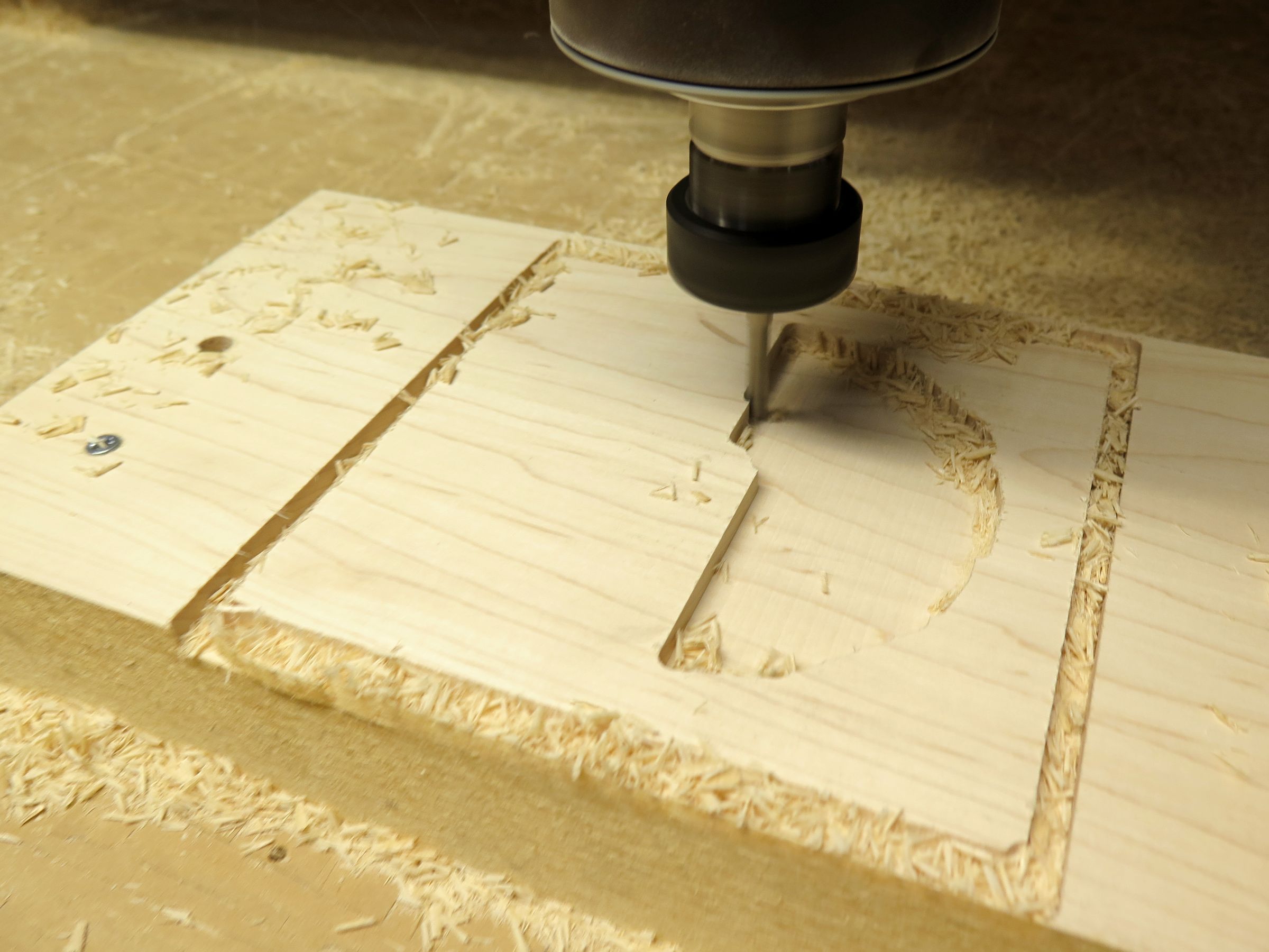 Step by Step Clock- 2 Sided CNC Wood Surfacing With Shopbot Router : 15 ...