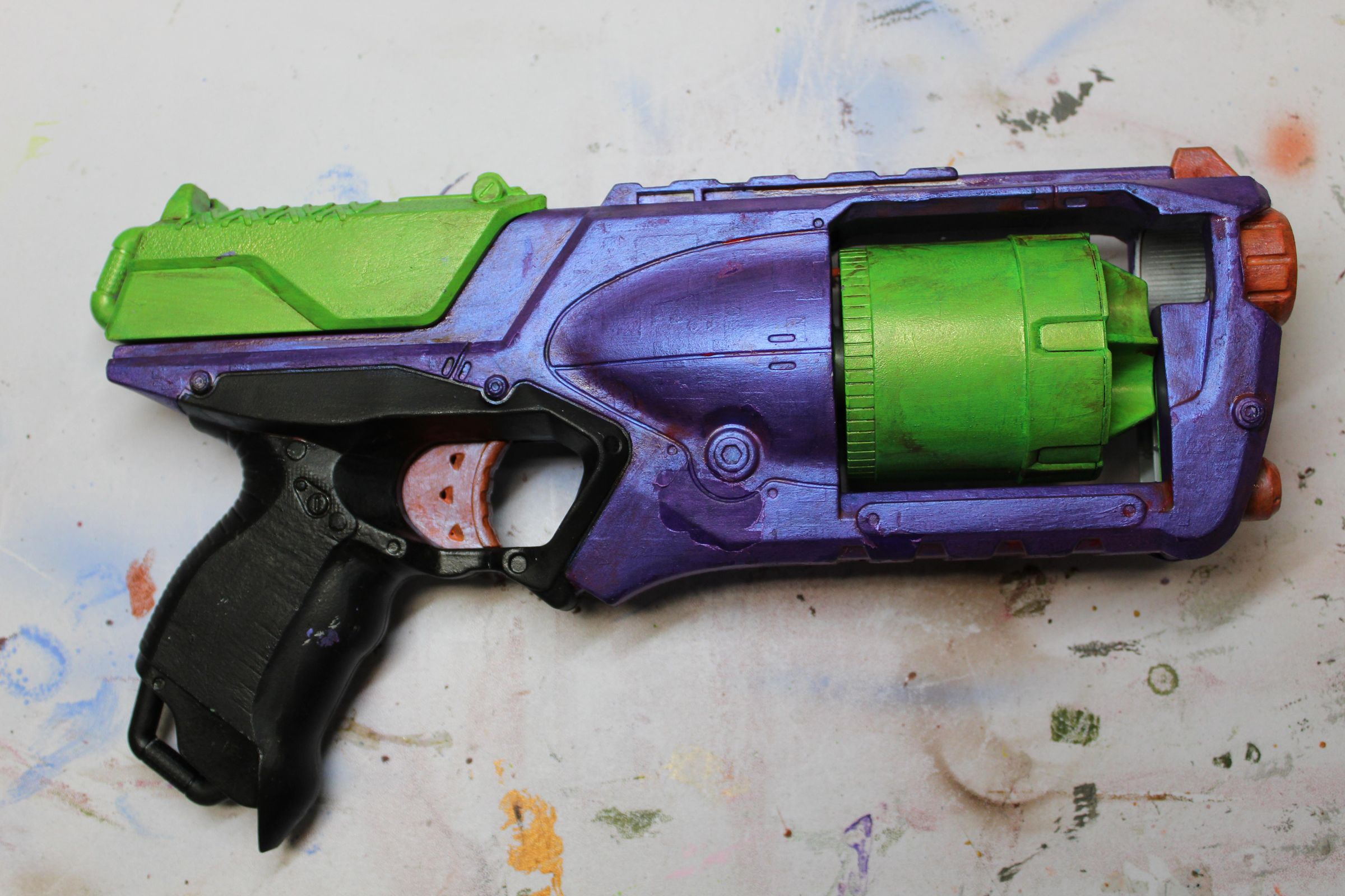 Nerf Gun Mod - Neon Genesis Evangelion Repaint : 5 Steps - Instructables