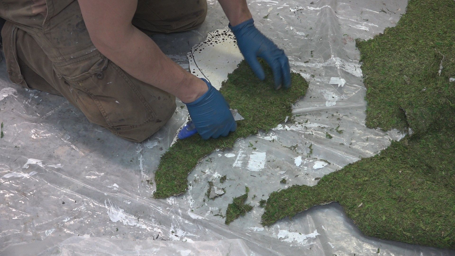 Floating World Backlit Moss Map With Arduino Fiber Optic LED Cities ...