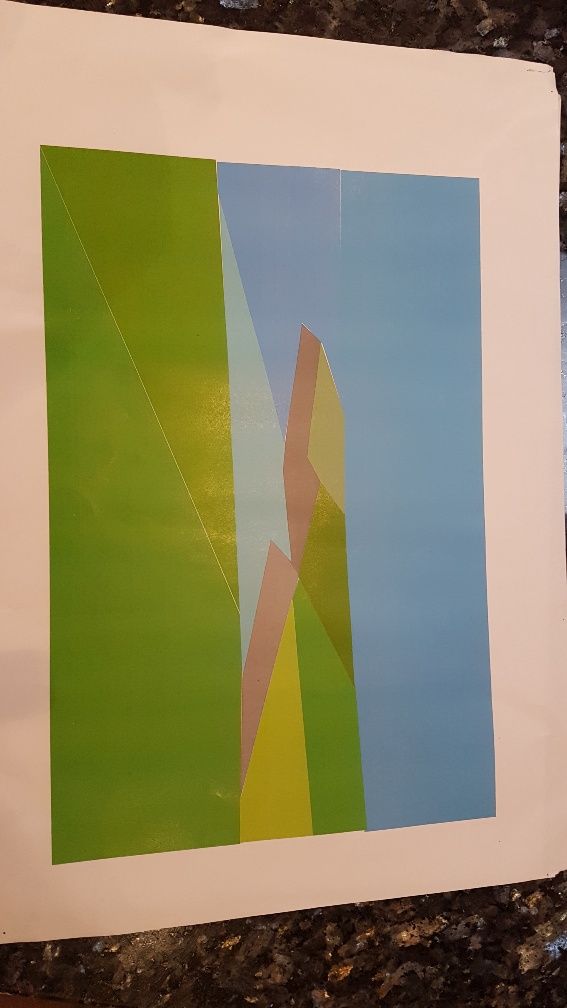 Geometric Landscape Painting