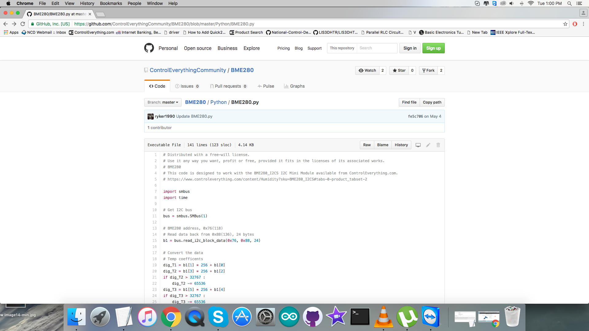 Weather Station Using Raspberry Pi With BME280 in Python : 6 Steps ...