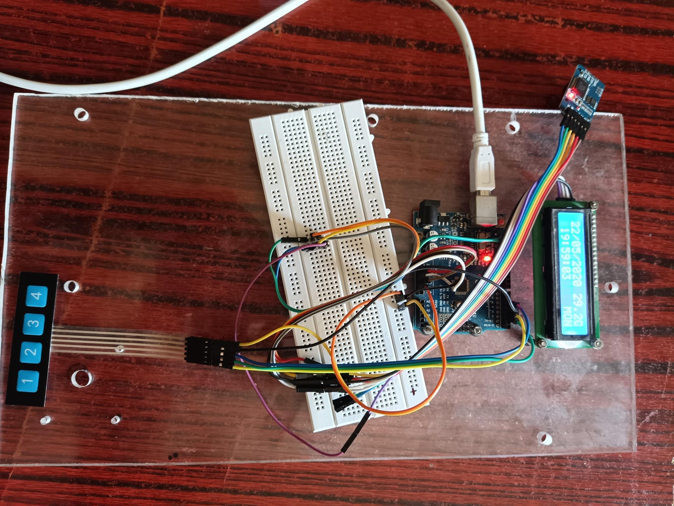 Arduino Uno Based Digital Clock Calendar Cum Temperature Indicator Using Ds3231 Rtc Module I2c