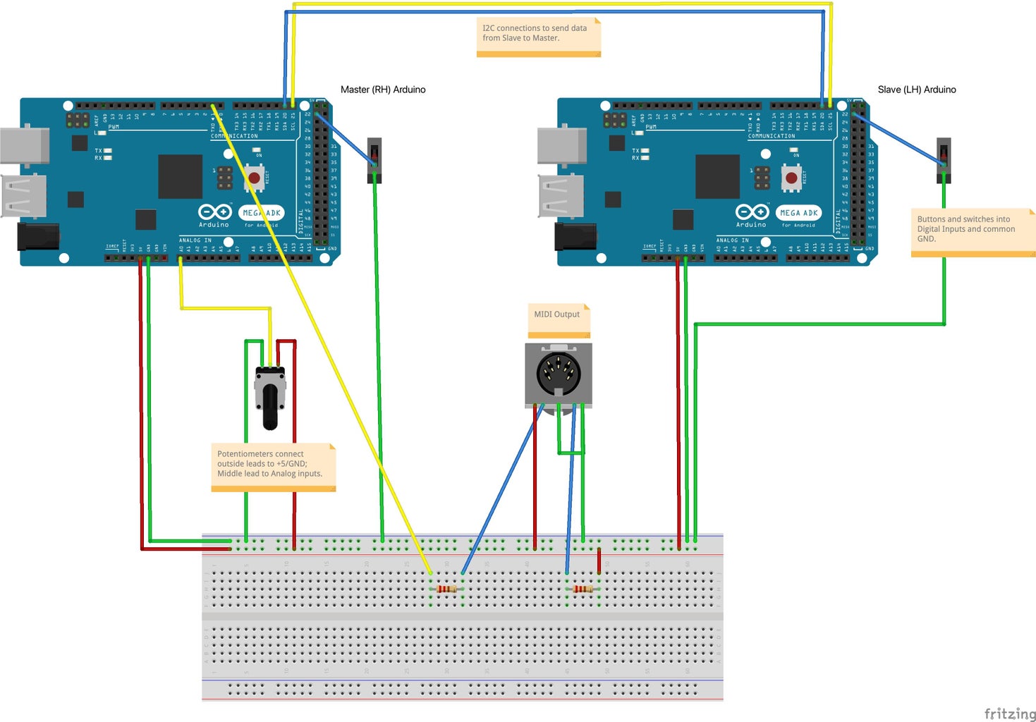 MIDI Electronic Accordion Using Two Arduinos and I2C : 4 Steps ... MIDI Electronic Accordion Using Two Arduinos and I2C : 4 Steps ...