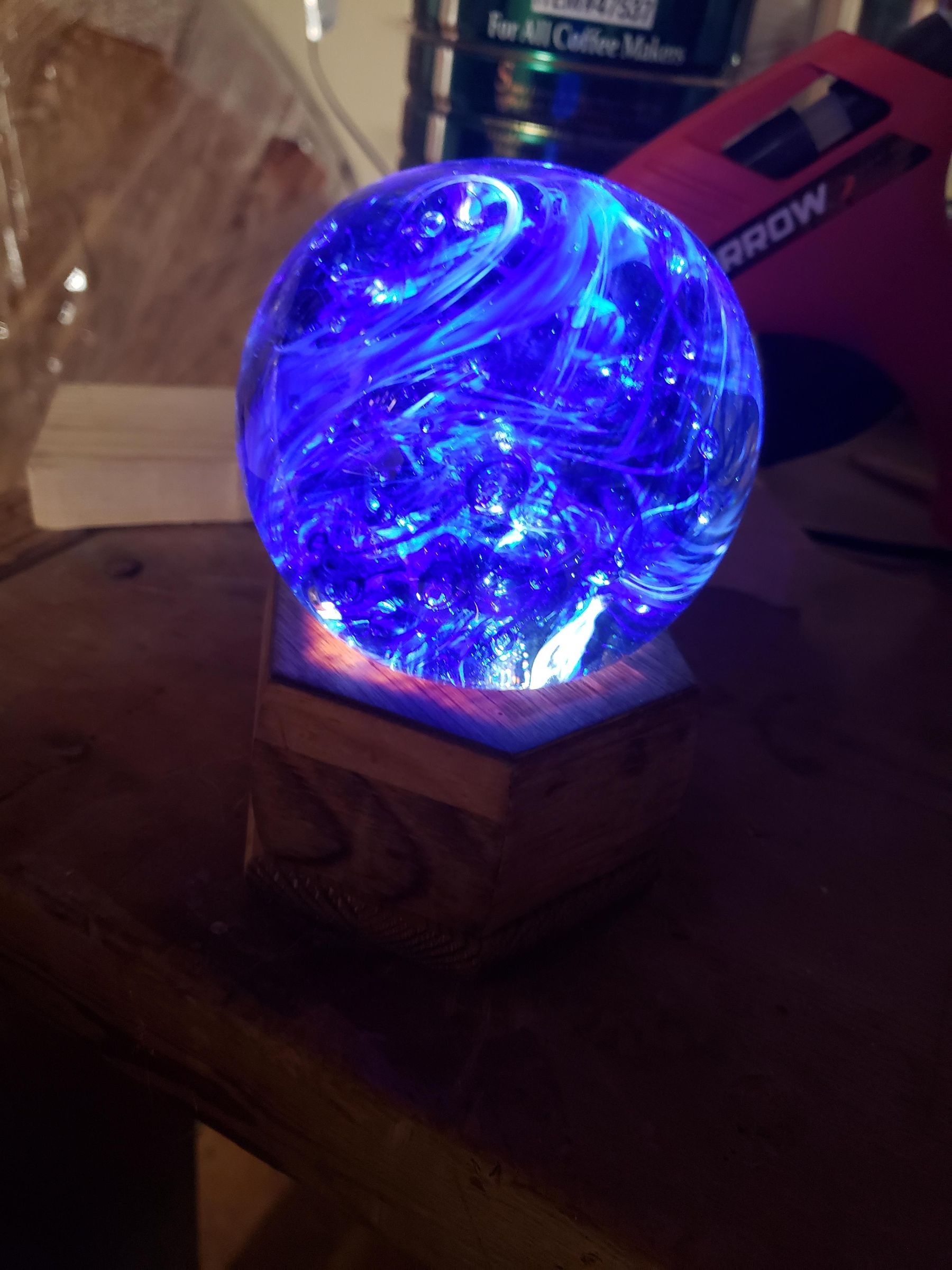 Rechargeable Wooden LED Collectable Display Stand : 3 Steps (with ...