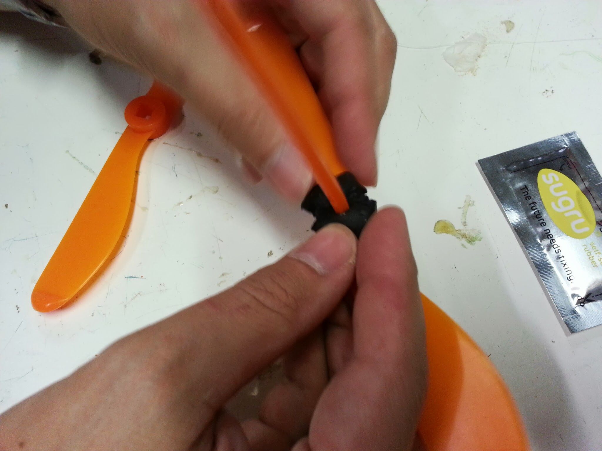 Use Sugru to Upgrade a Hand Copter Toy - Instructables