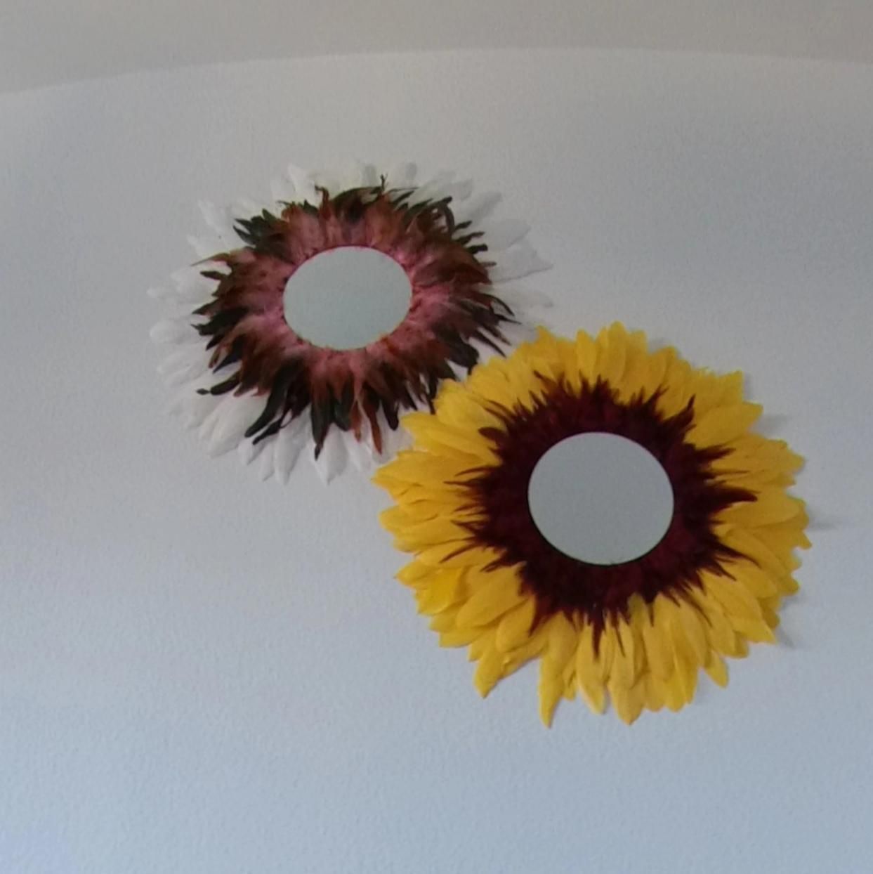 Jujuhat - Feathery Sunflower Mirror : 5 Steps (with Pictures ...