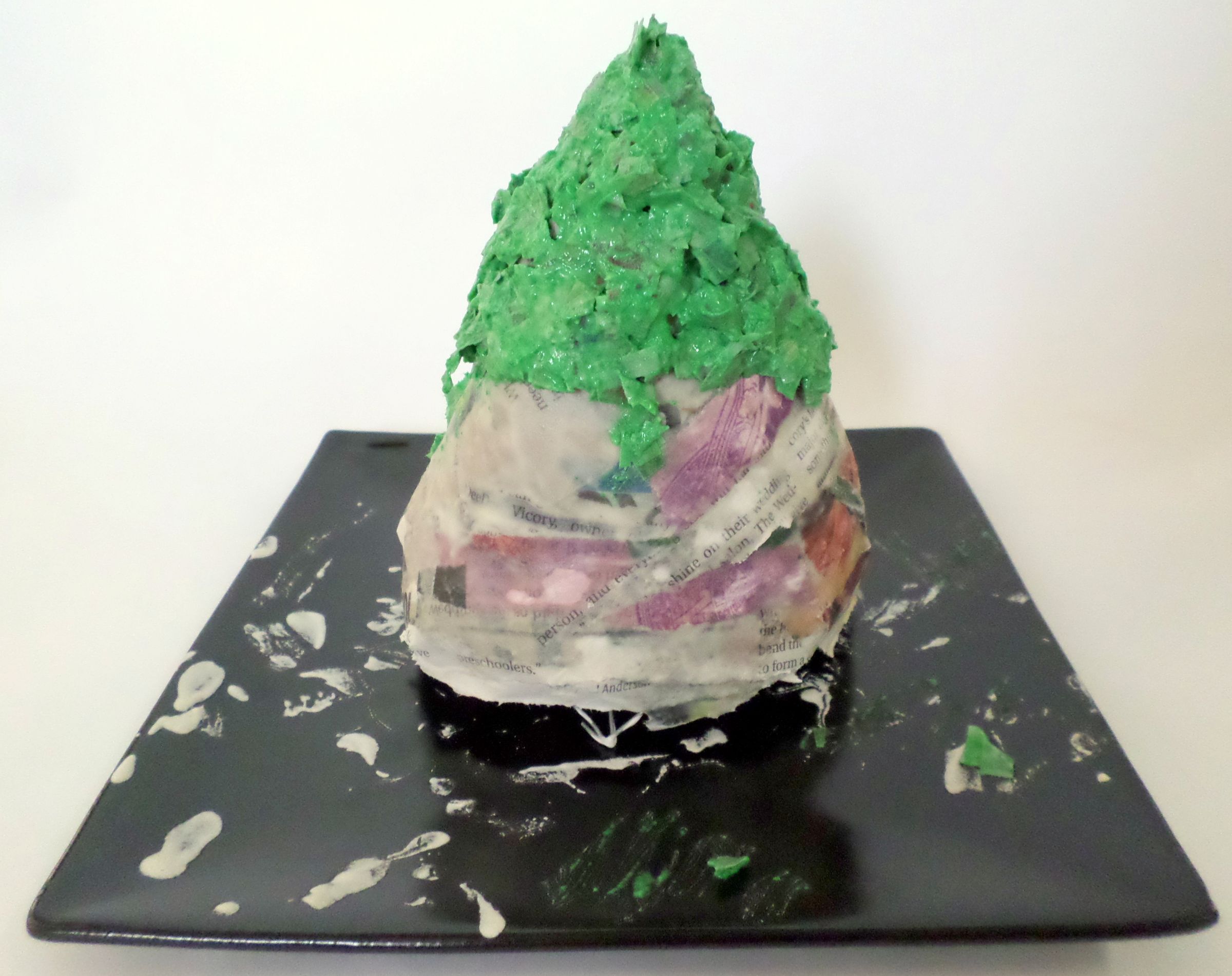 Mini Paper Mache Light-Up Christmas Tree : 8 Steps (with Pictures ...