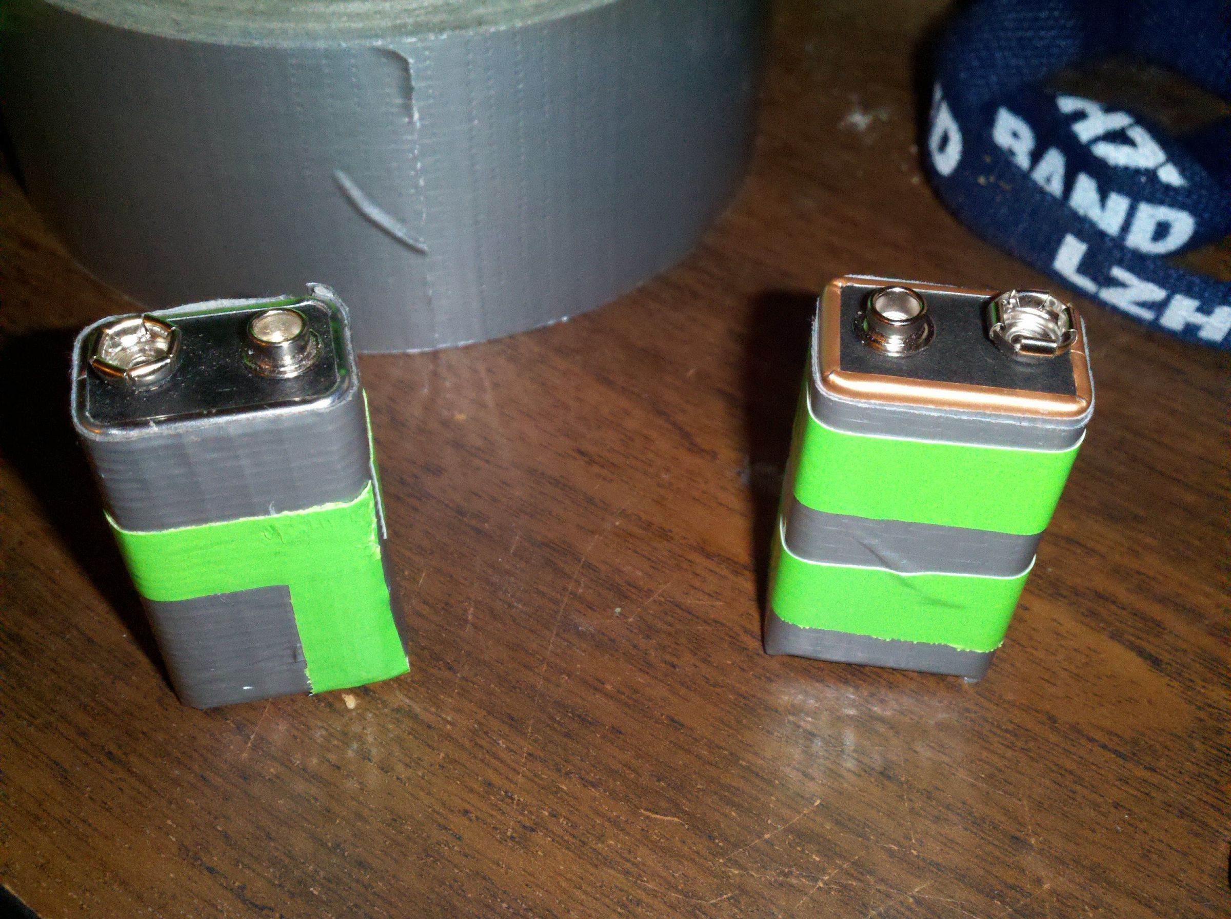 Improve 9v Batteries With Duct Tape! : 5 Steps - Instructables
