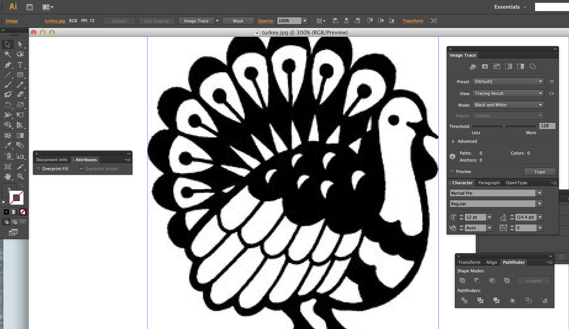 3D-Printed Thanksgiving Stake Decoration From 2D Image With Tinkercad ...