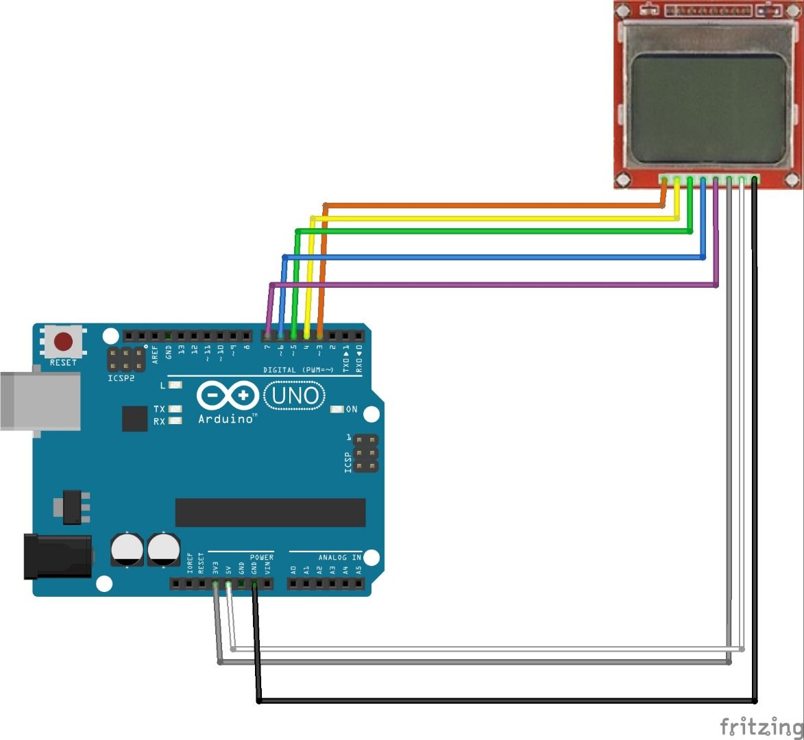 Graphics on Nokia 5110 Lcd Using Arduino : 4 Steps (with Pictures ...